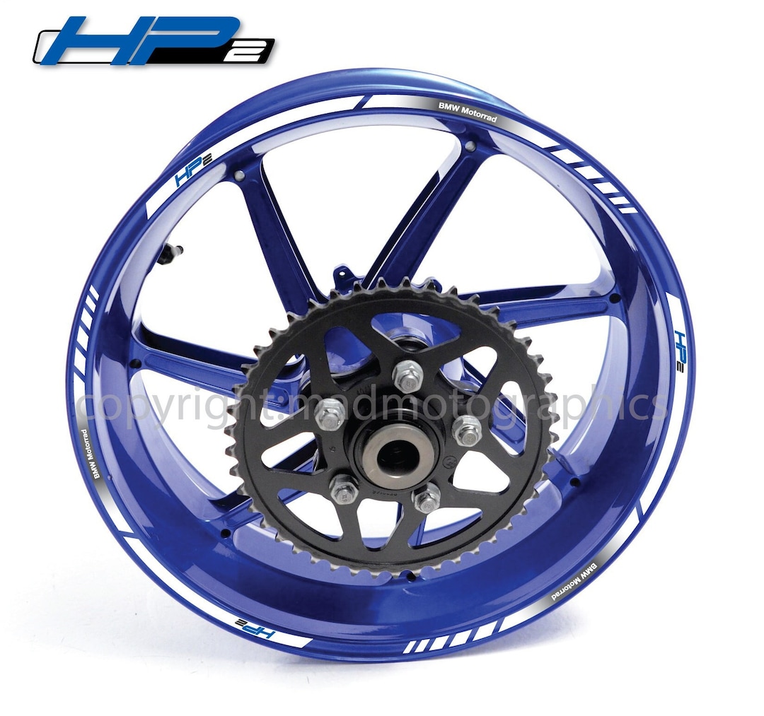 Motorcycle Wheel Stickers Decals Set Rim Tape Stripes Race Motorbike ...