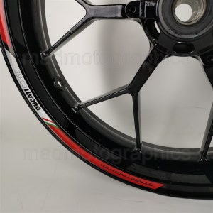 Reflective Wheel Stickers Decals Rim Stripes for Ducati Streetfighter ...