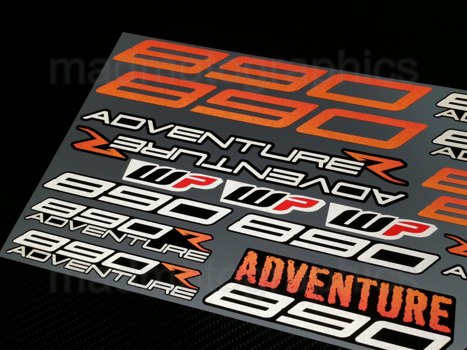 Reflective Motorcycle Stickers Set Graphics Fairing Panniers Helmet ...