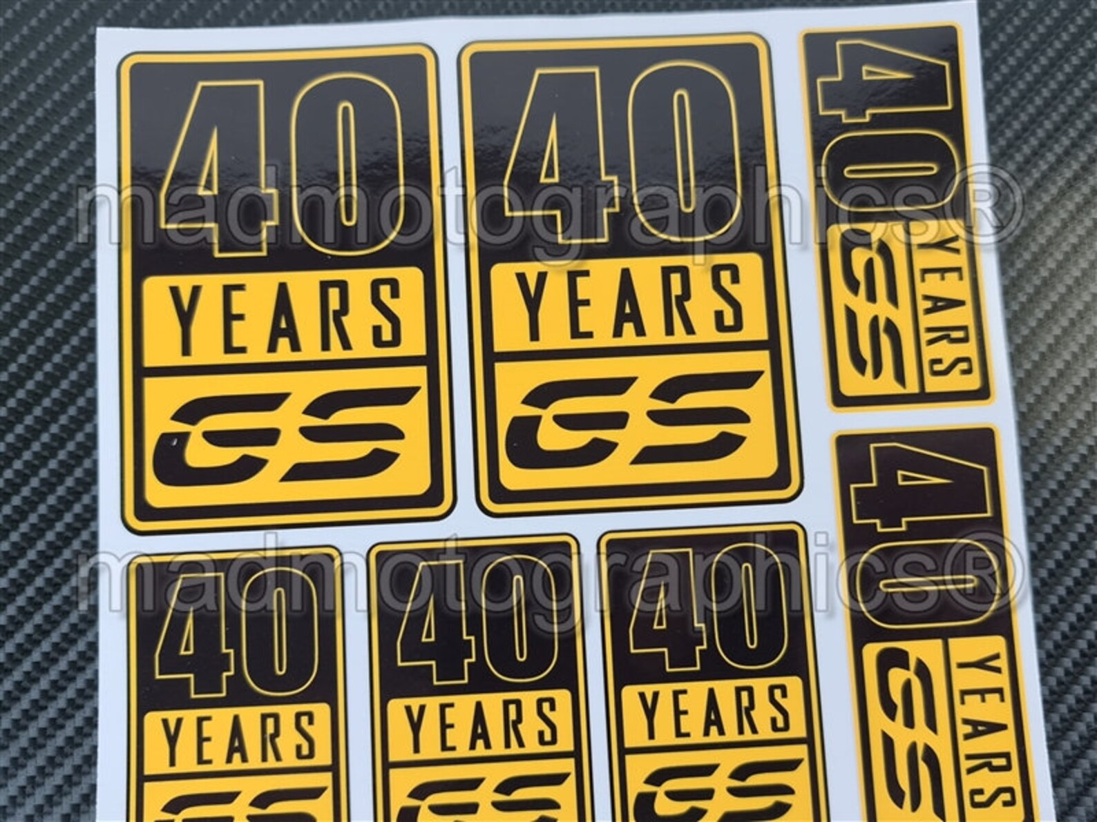 40 Years GS Motorcycle Motorbike Fairing Helmet Stickers Bike - Etsy