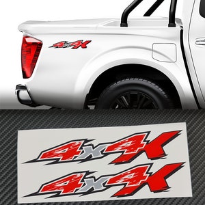 2x 4x4 Stickers Graphics for Pickup Truck Car Atv Utv Body Tail Decals ...