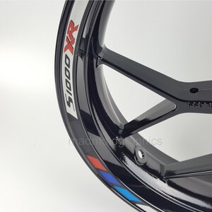 Reflective Motorcycle Wheel Stickers Decals Set Rim Tape Stripes Race ...