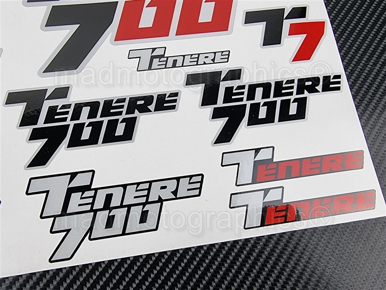 Reflective Motorcycle Stickers Set Graphics Fairing Panniers Helmet ...