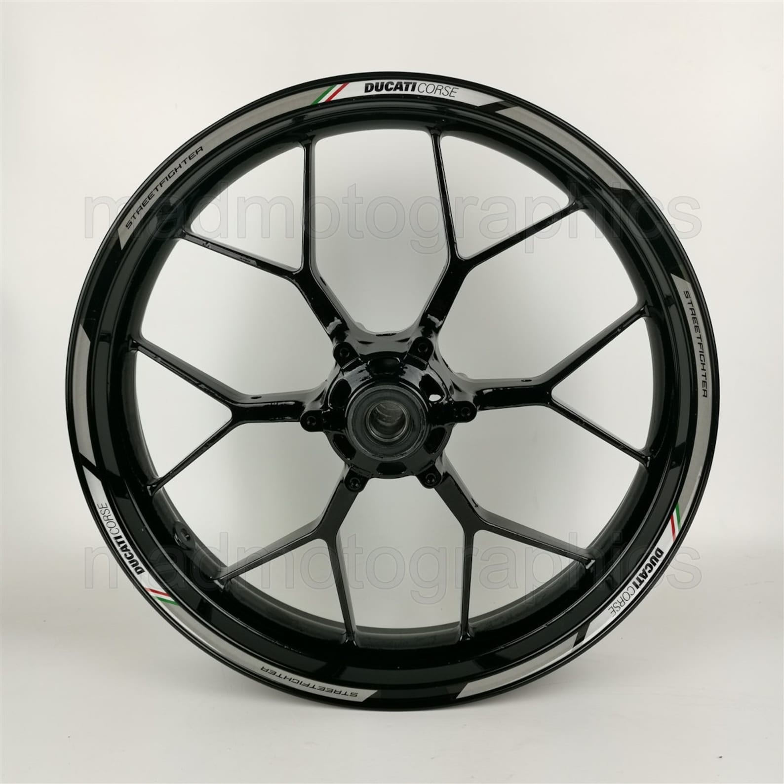 Reflective Wheel Stickers Decals Rim Stripes for Ducati Streetfighter ...