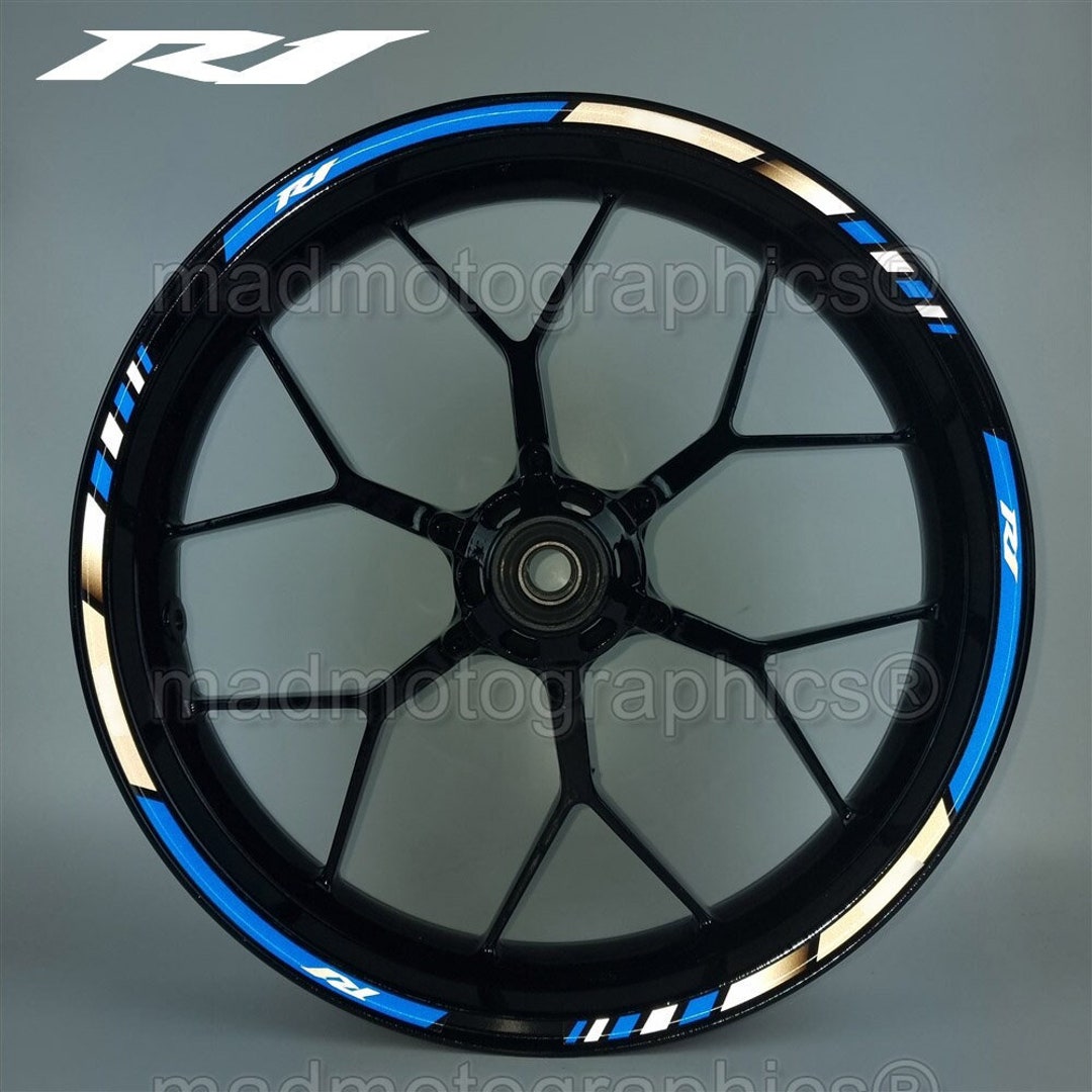 Reflective Motorcycle Wheel Stickers Decals Rim Tape Stripes Motorbike ...