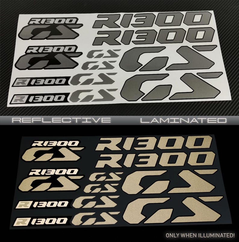 Reflective Motorcycle Stickers Graphics Fairing Decals for BMW R1300G ...