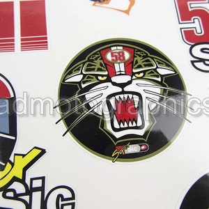 Marco Simoncelli 58 Super Sic Motorcycle Motorbike Fairing Helmet ...