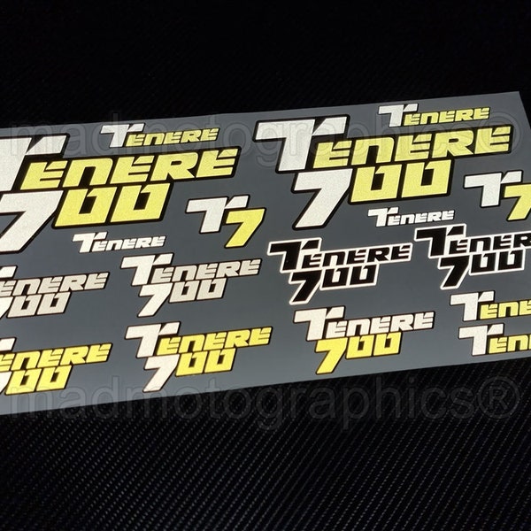 Yamaha Tenere 700 Stickers - Etsy