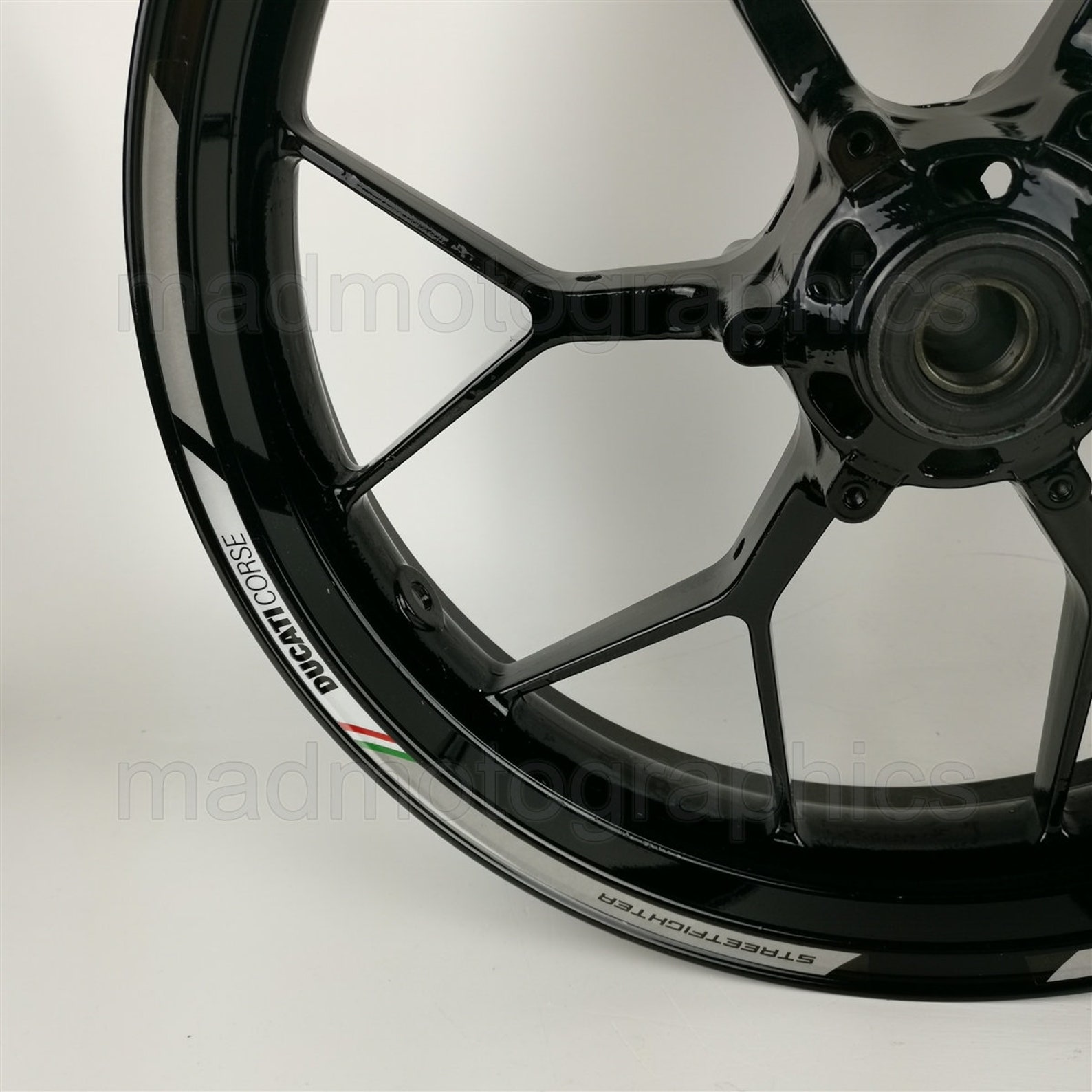 Reflective Wheel Stickers Decals Rim Stripes for Ducati Streetfighter ...
