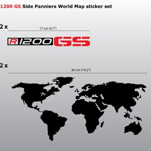 Motorcycle Motorbike Panniers Stickers Bike Graphics Decals for BMW GS ...