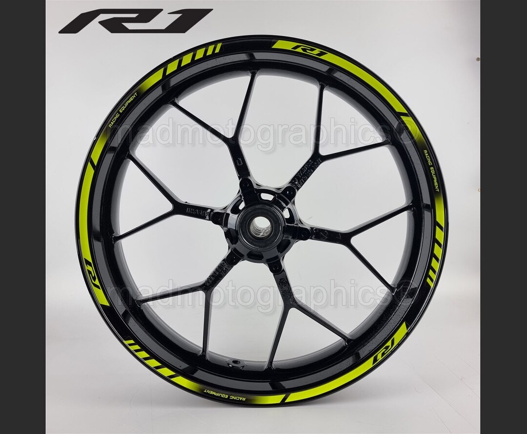 Motorcycle Wheel Stickers Graphics Decals Rim Tape Stripes Motorbike ...