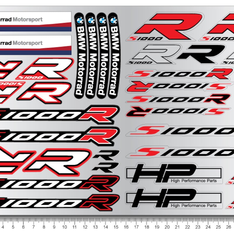 Bmw S1000r Sticker Kit - Etsy UK