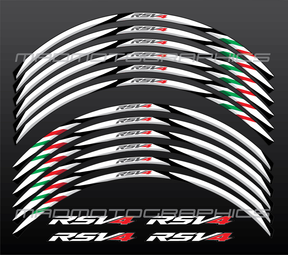 Reflective Motorcycle Wheel Stickers Decals Rim Tape Stripes Motorbike ...