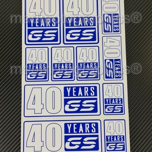 40 Years GS Motorcycle Motorbike Fairing Helmet Stickers Bike Graphics ...