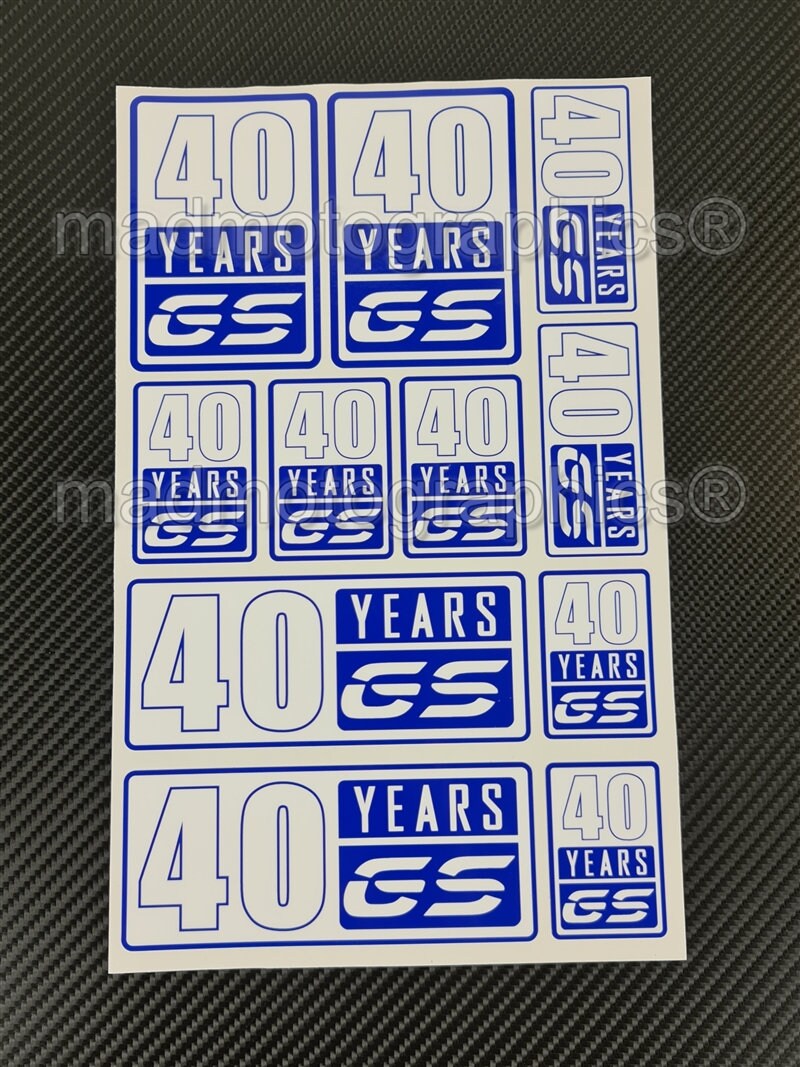 40 Years GS Motorcycle Motorbike Fairing Helmet Stickers Bike Graphics ...