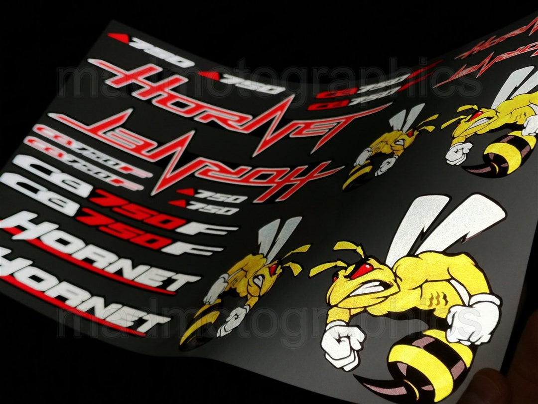 Reflective Motorcycle Stickers Set Graphics Fairing Panniers Helmet ...