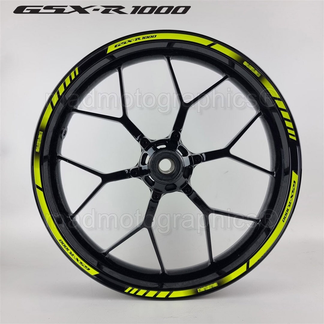 Motorcycle Wheel Stickers Graphics Decals Rim Tape Stripes Motorbike ...
