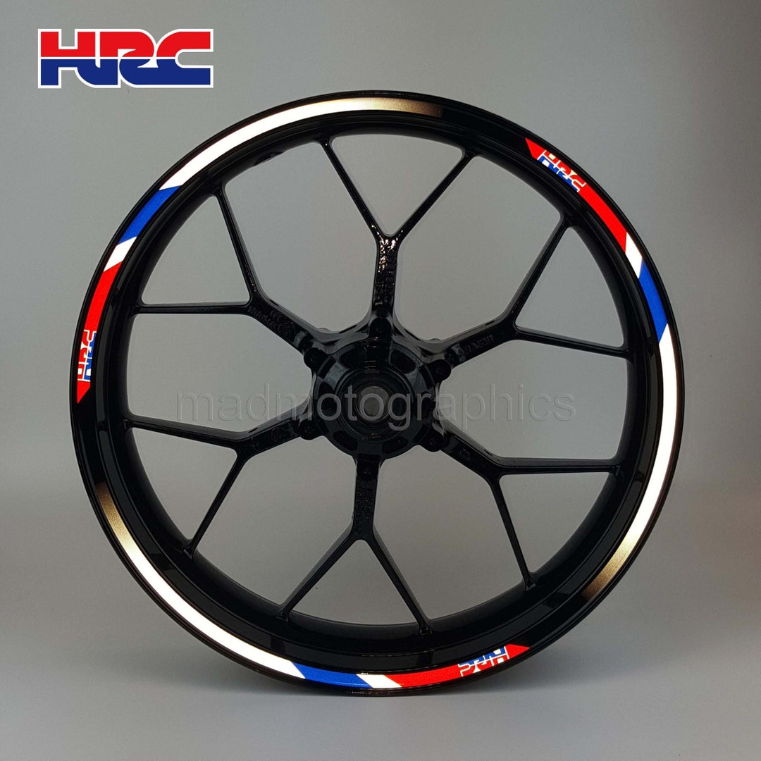 Reflective Motorcycle Wheel Stickers Decals Rim Tape Stripes Motorbike ...