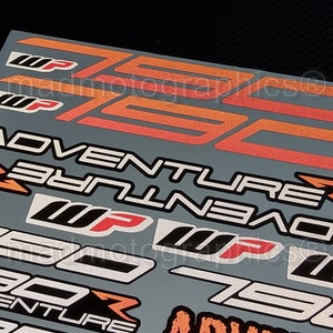 Reflective Motorcycle Stickers Set Graphics Fairing Panniers Helmet ...