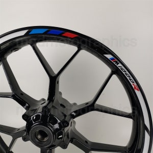 Reflective Motorcycle Wheel Stickers Decals Set Rim Tape Stripes Race ...