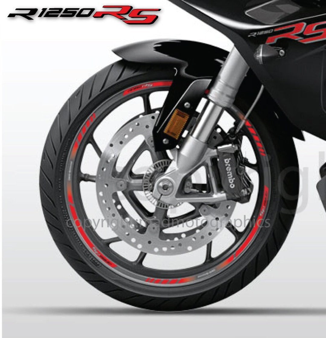 Motorcycle Wheel Stickers Decals Set R1250 RS Rim Tape Stripes Race ...