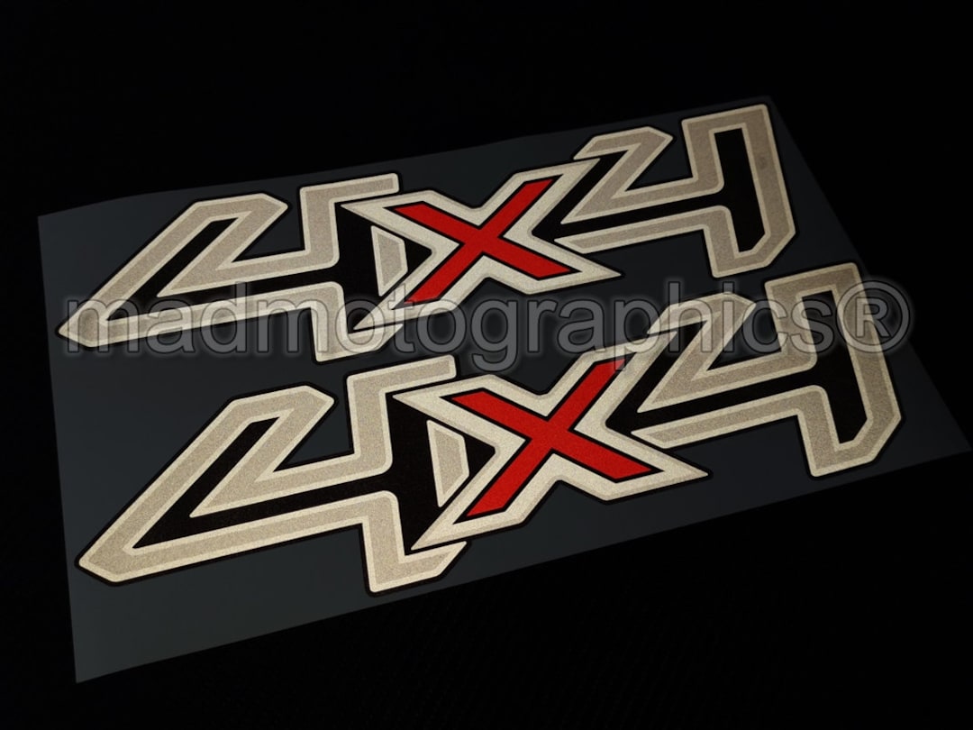 2x 4x4 Oem Size Stickers Graphics for Ford Ranger Pickup Truck Body ...