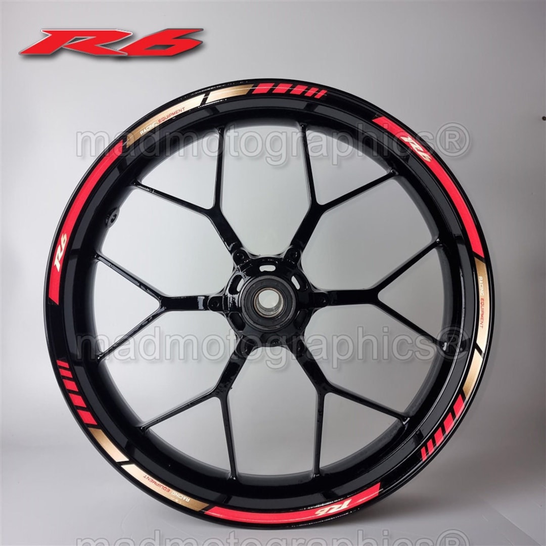 Reflective Motorcycle Wheel Stickers Decals Rim Tape Stripes Motorbike ...