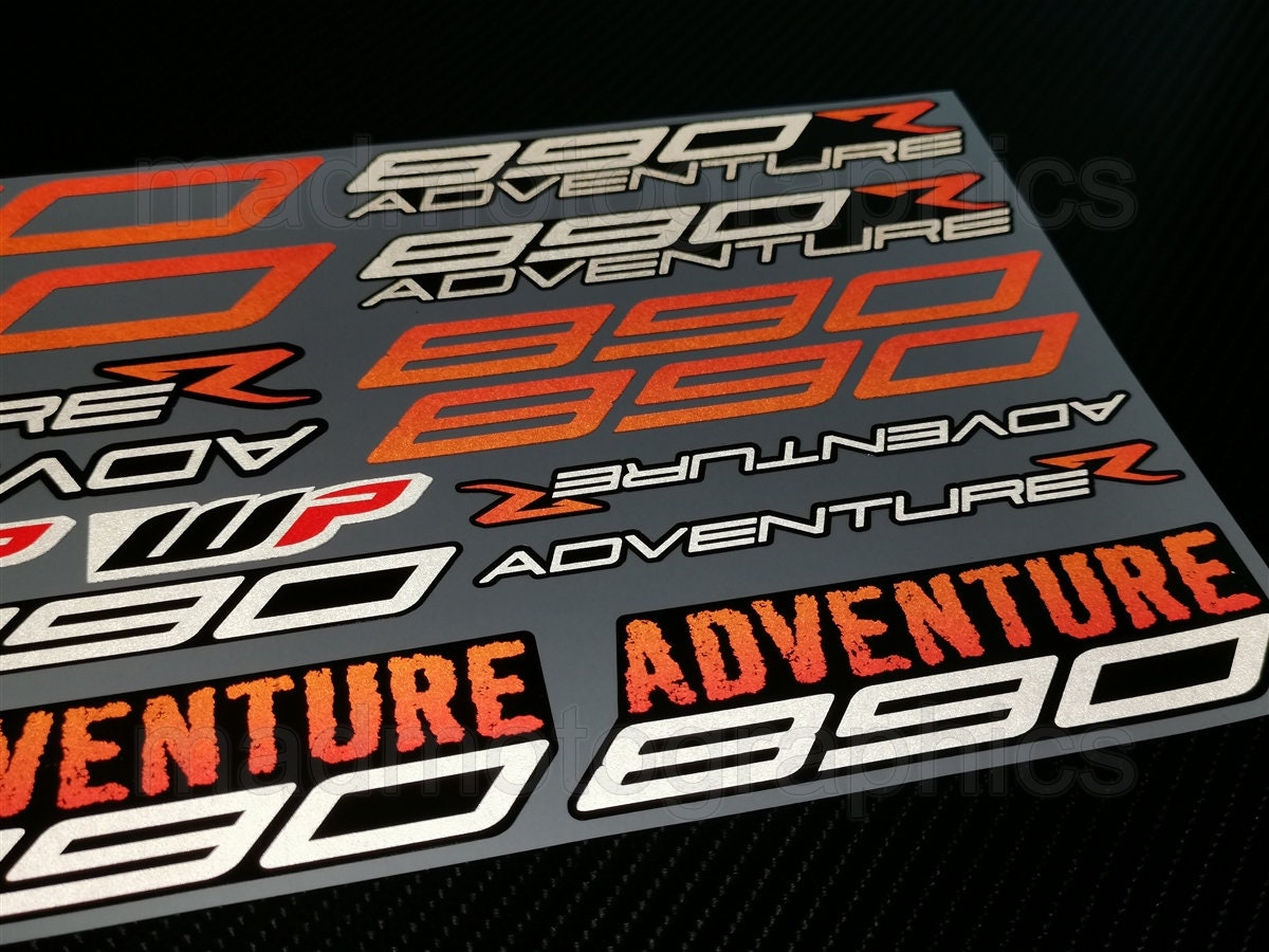 Reflective Motorcycle Stickers Set Graphics Fairing Panniers Helmet ...