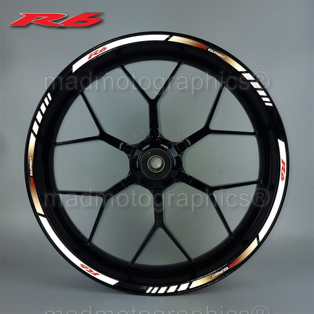 Reflective Motorcycle Wheel Stickers Decals Rim Tape Stripes Motorbike ...