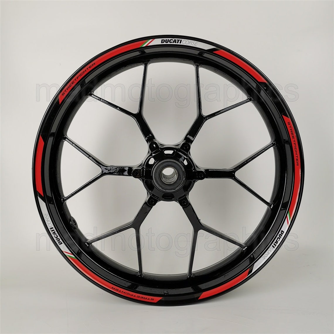 Reflective Wheel Stickers Decals Rim Stripes for Ducati Streetfighter ...