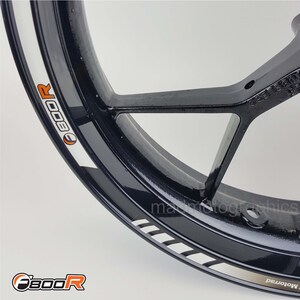 Reflective Motorcycle Wheel Stickers Decals Set Rim Tape Stripes Race ...