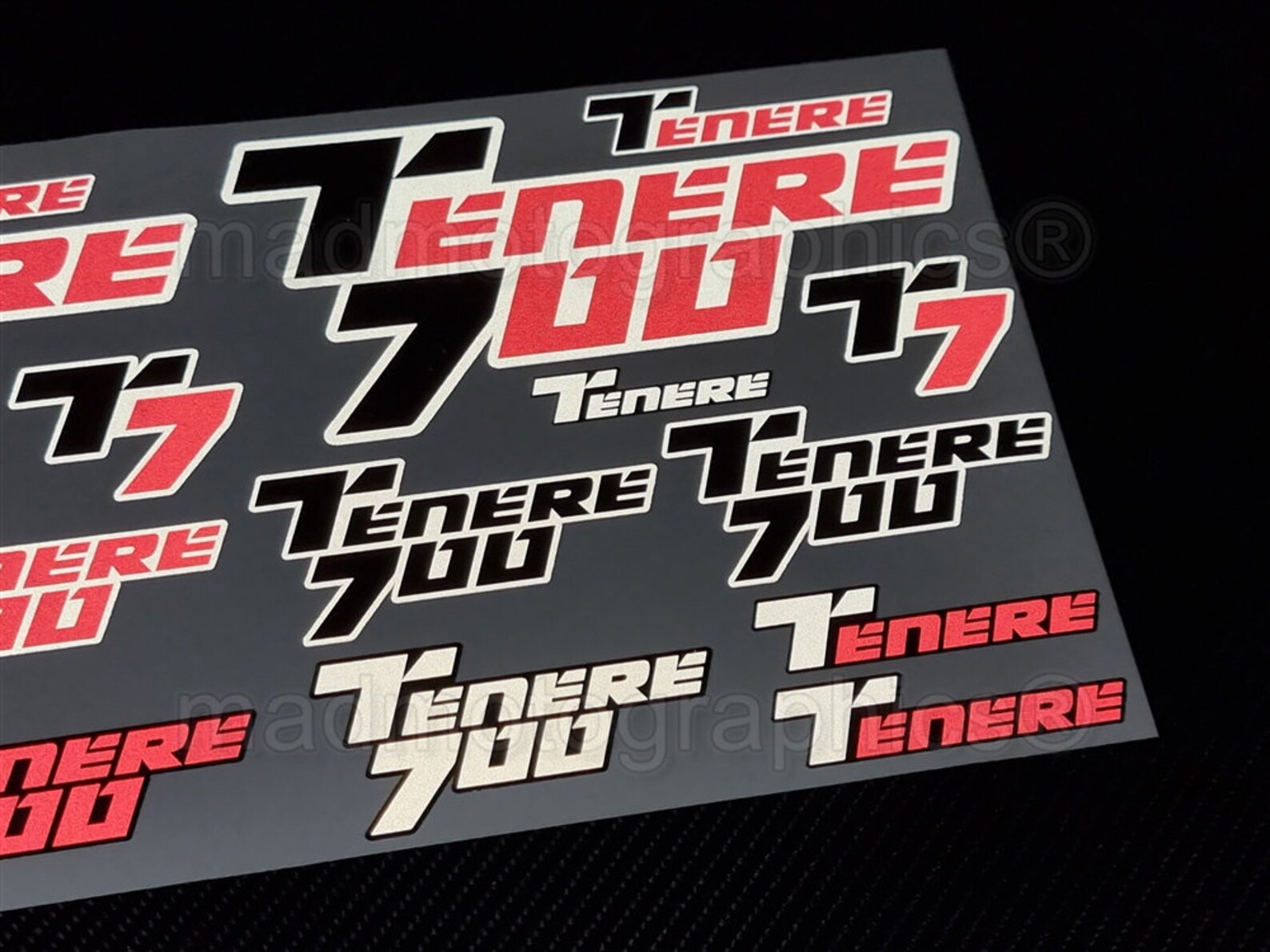 Reflective Motorcycle Stickers Set Graphics Fairing Panniers Helmet ...