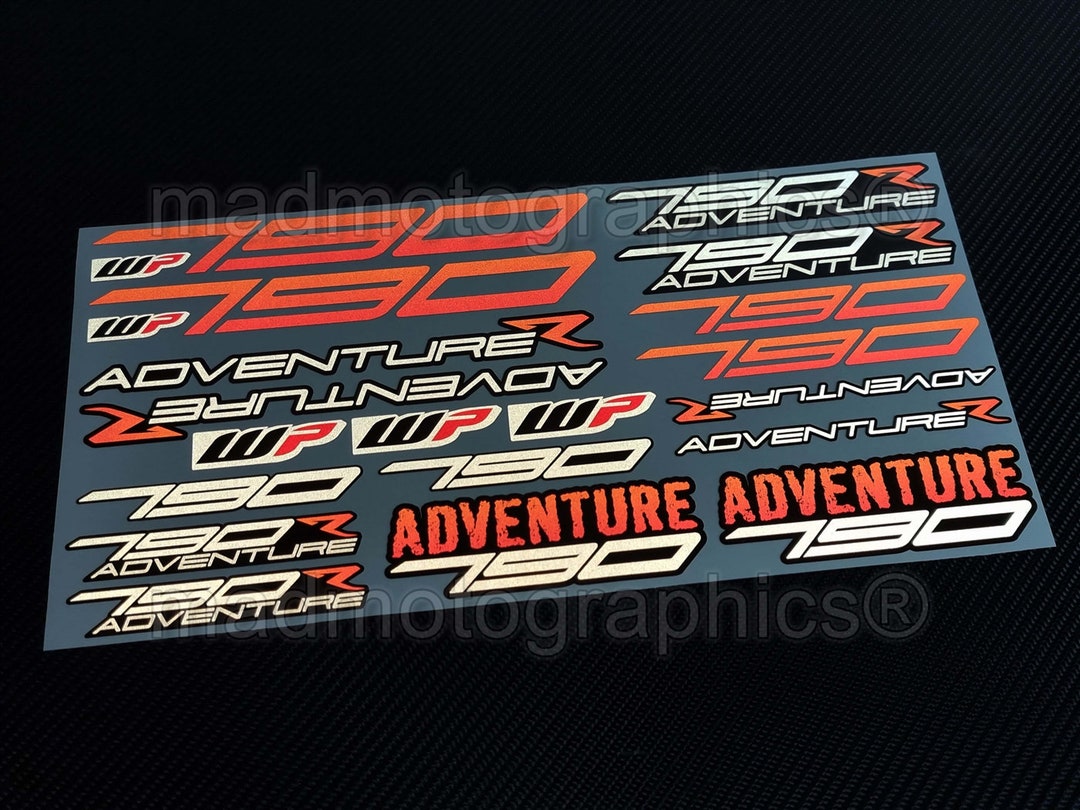 Reflective Motorcycle Stickers Set Graphics Fairing Panniers Helmet ...