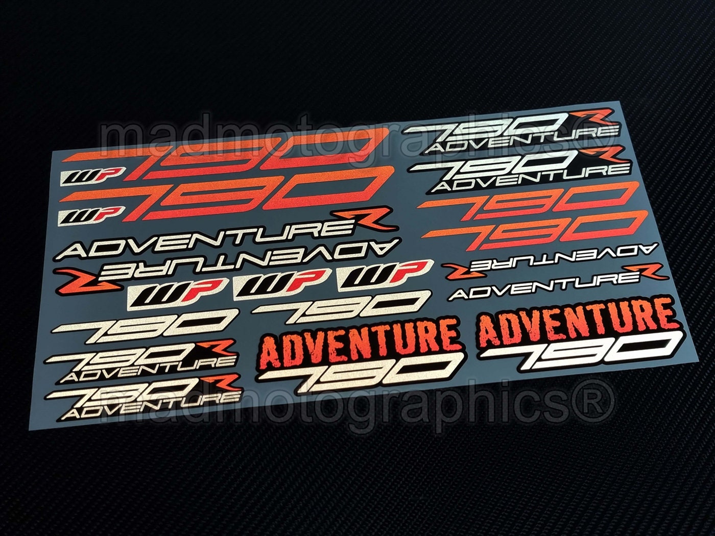 Reflective Motorcycle Stickers Set Graphics Fairing Panniers Helmet ...