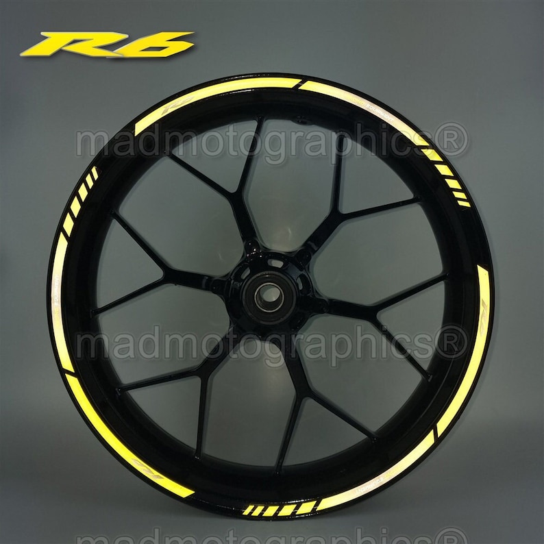 Reflective Motorcycle Wheel Stickers Decals Rim Tape Stripes Motorbike ...