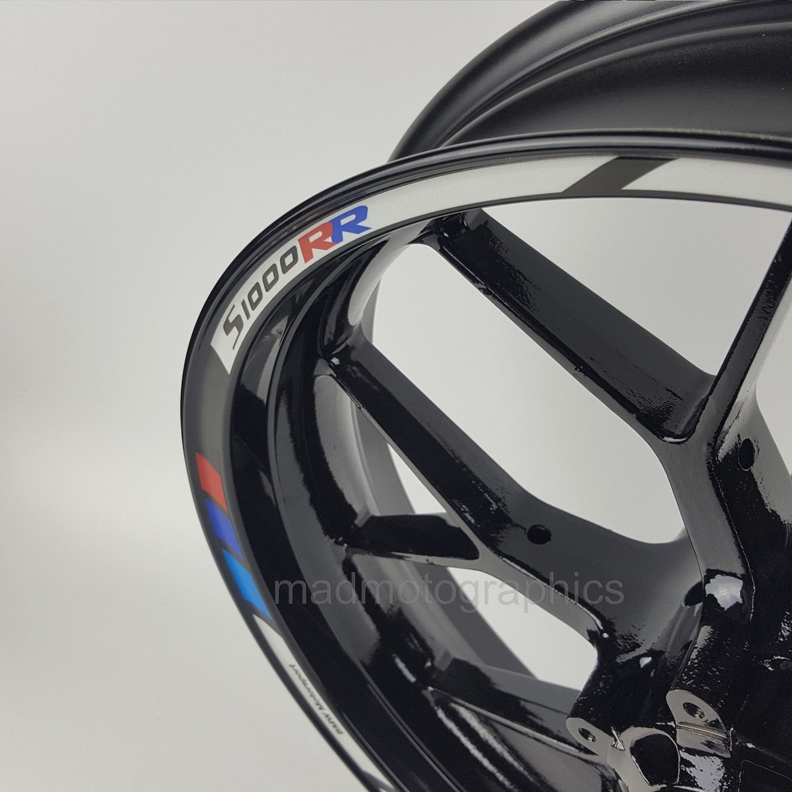 Reflective Motorcycle Wheel Stickers Decals Set Rim Tape Stripes Race ...