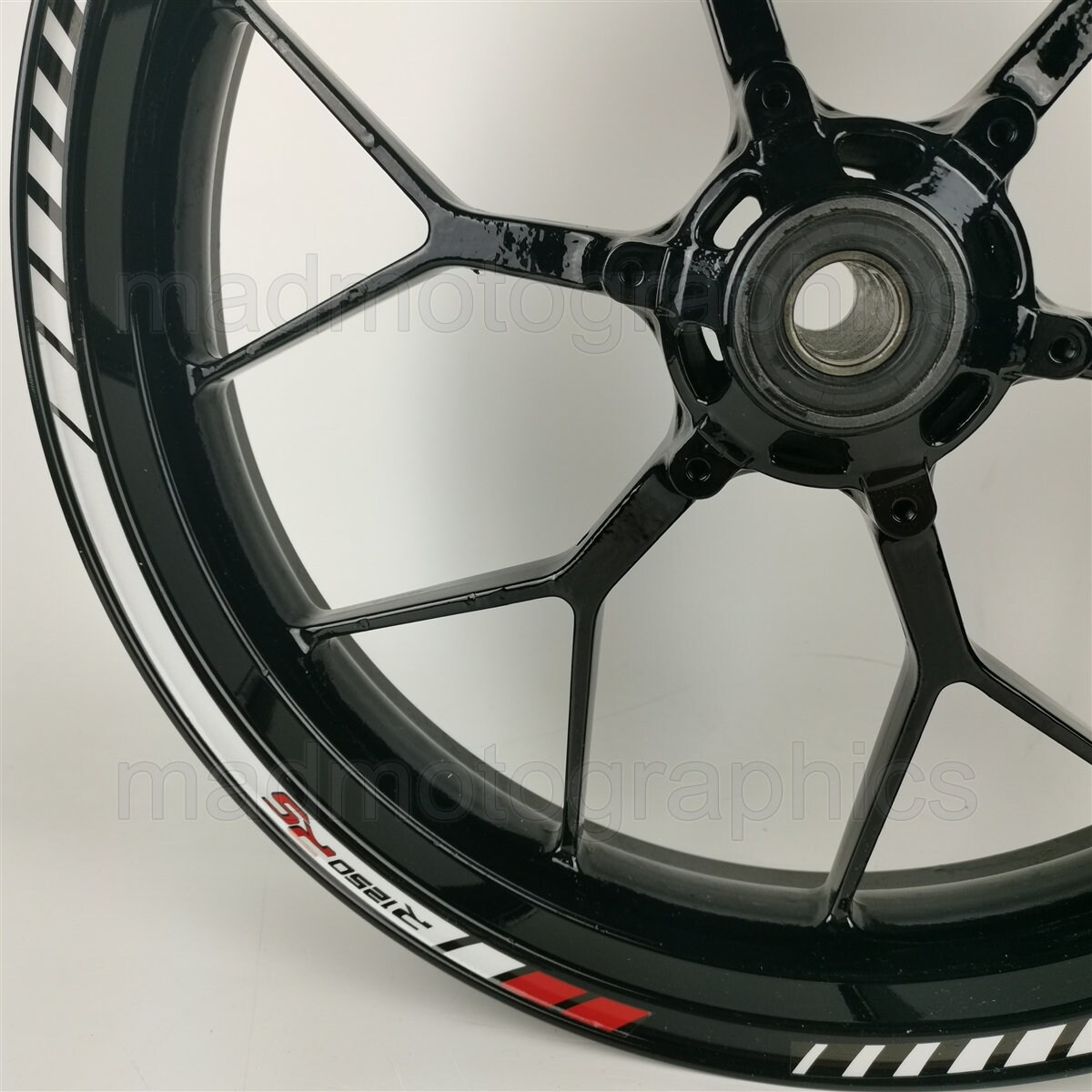 Reflective Motorcycle Wheel Stickers Decals Set Rim Tape Stripes Race ...