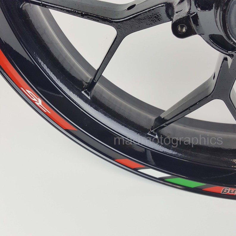 Motorcycle Scooter Wheel Stickers Graphics Decals Rim Tape Stripes ...