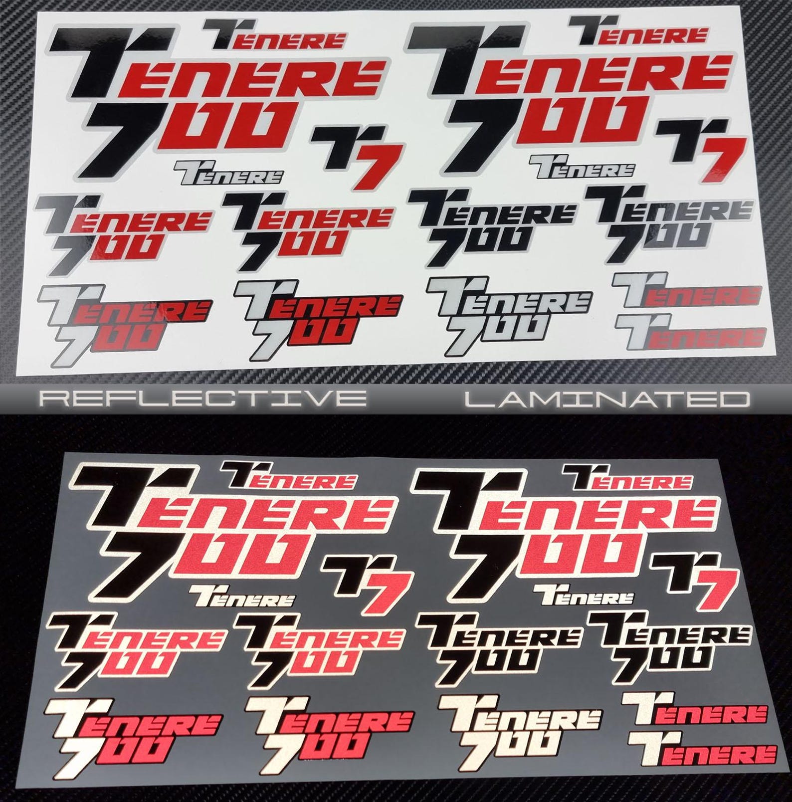 Reflective Motorcycle Stickers Set Graphics Fairing Adventure Decals ...