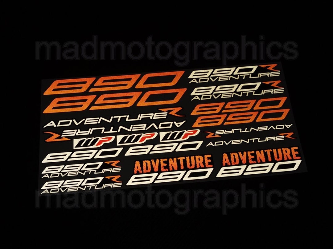Reflective Motorcycle Stickers Set Graphics Fairing Panniers Helmet ...