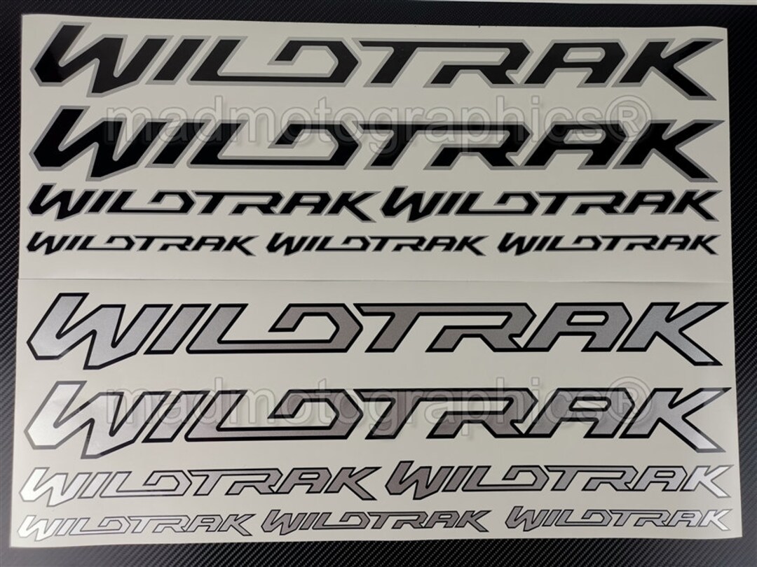 Wildtrak Sticker Set for Ford Ranger Pick-up Truck 2012-2020 Decals ...