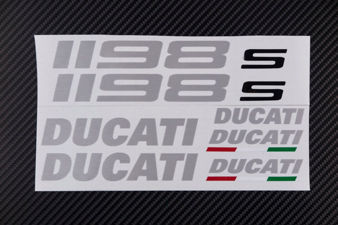 Full Motorcycle Motorbike Sticker Set Fairing Tank Decals for DUCATI ...