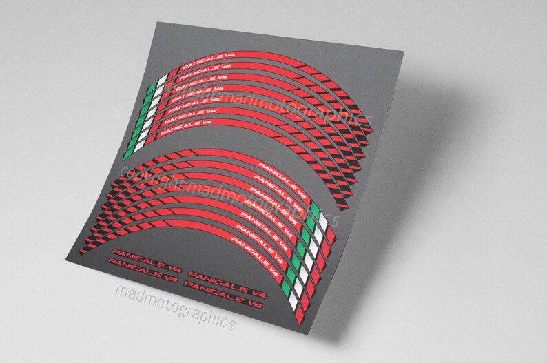 Motorcycle Wheel Stickers Decals Rim Tape Stripes Motorbike - Etsy