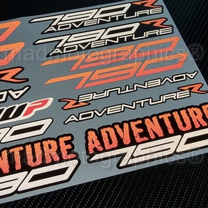 Reflective Motorcycle Stickers Set Graphics Fairing Panniers Helmet ...