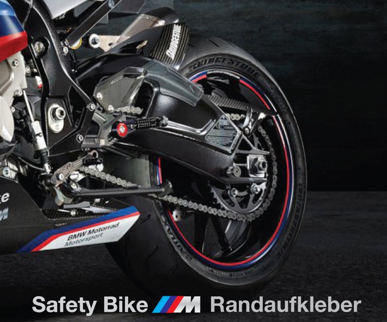 Motorcycle Wheel Stickers Decals Set Rim Tape Stripes Race Motorbike ...