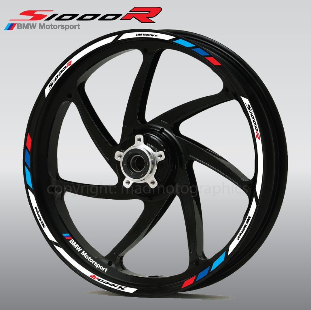 Motorcycle Wheel Stickers Decals Set Rim Tape Stripes Race Motorbike ...