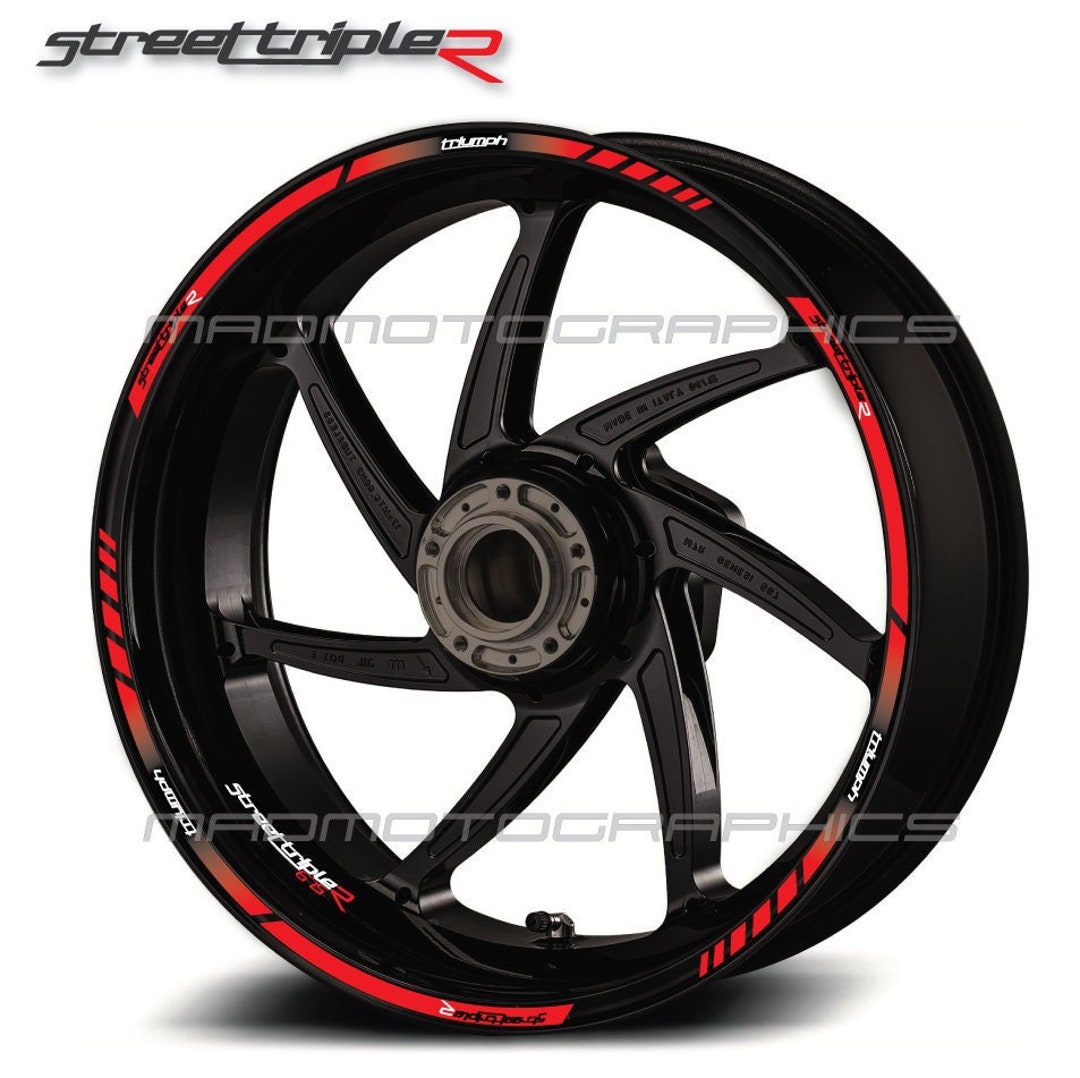 Motorcycle Wheel Stickers Decals Set Rim Tape Stripes Race Motorbike ...