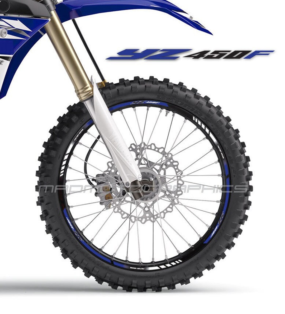 Motorcycle Wheel Stickers Graphics Decals Rim Tape Stripes Motocross ...