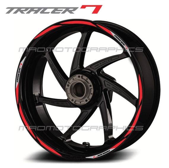 Paper Yamaha Tracer MT-09 Wheel Decals Rim Stickers YZF R7 Rim Tape Set ...
