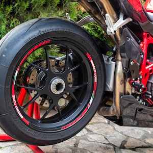 Motorcycle Wheel Stickers Decals Rim Tape Stripes Motorbike for Ducati ...